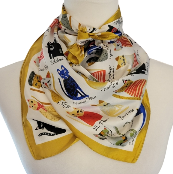 Beyond Adorable | Cat | Cat Print Scarf | Poshmark